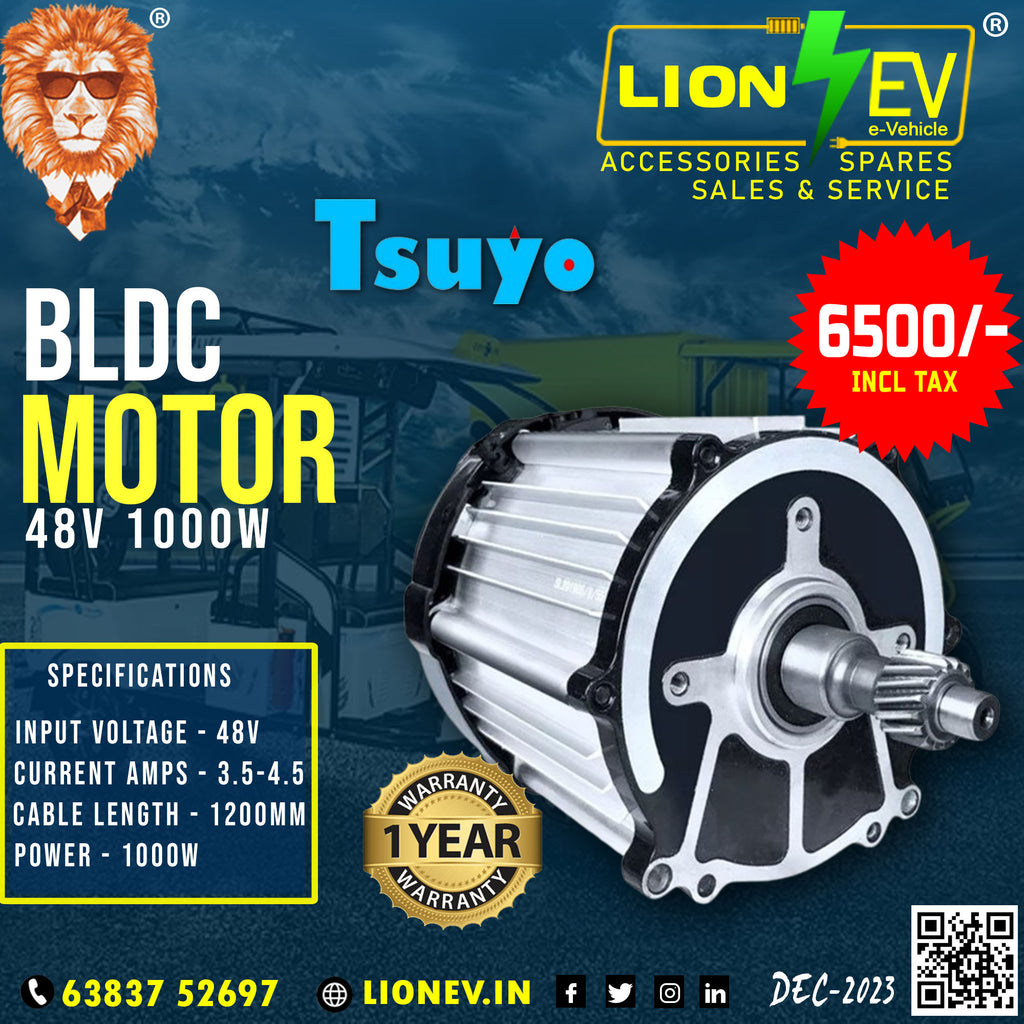 Buy TSUYO BLDC MOTOR 48V 1000W in best price – lionev