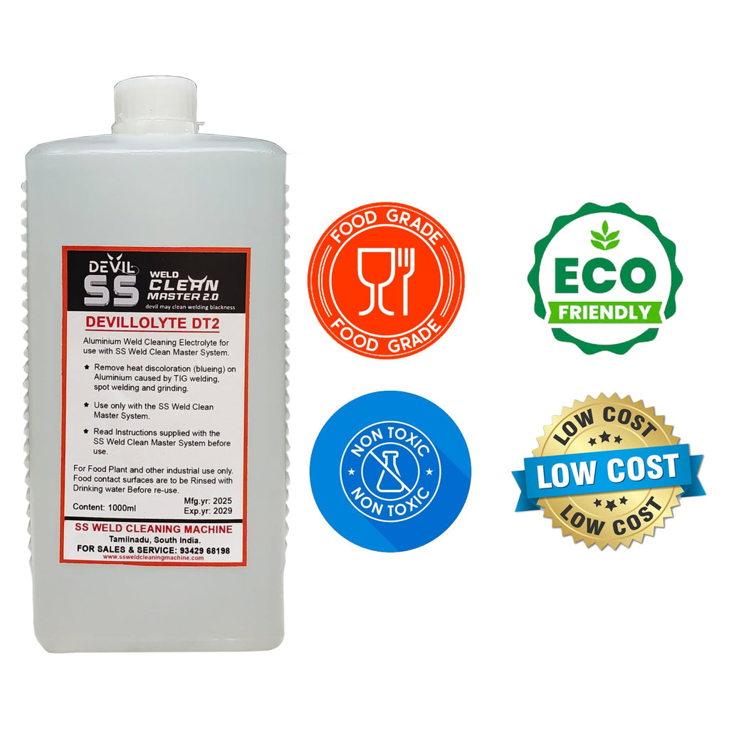 Effective Aluminum Weld Cleaning with Devillolyte D2 | Devil SS Weld C ...