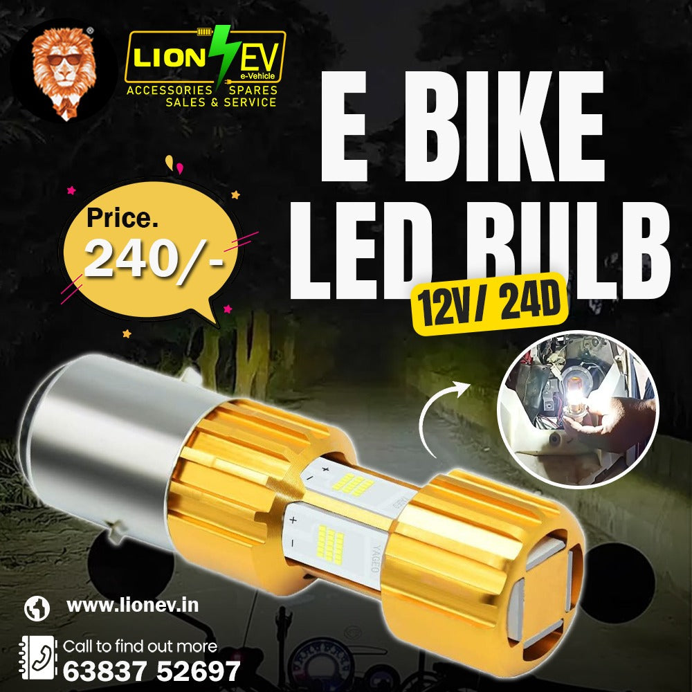 Brighten Up Your Ride: E-Bike LED Bulb 12V/24V – lionev