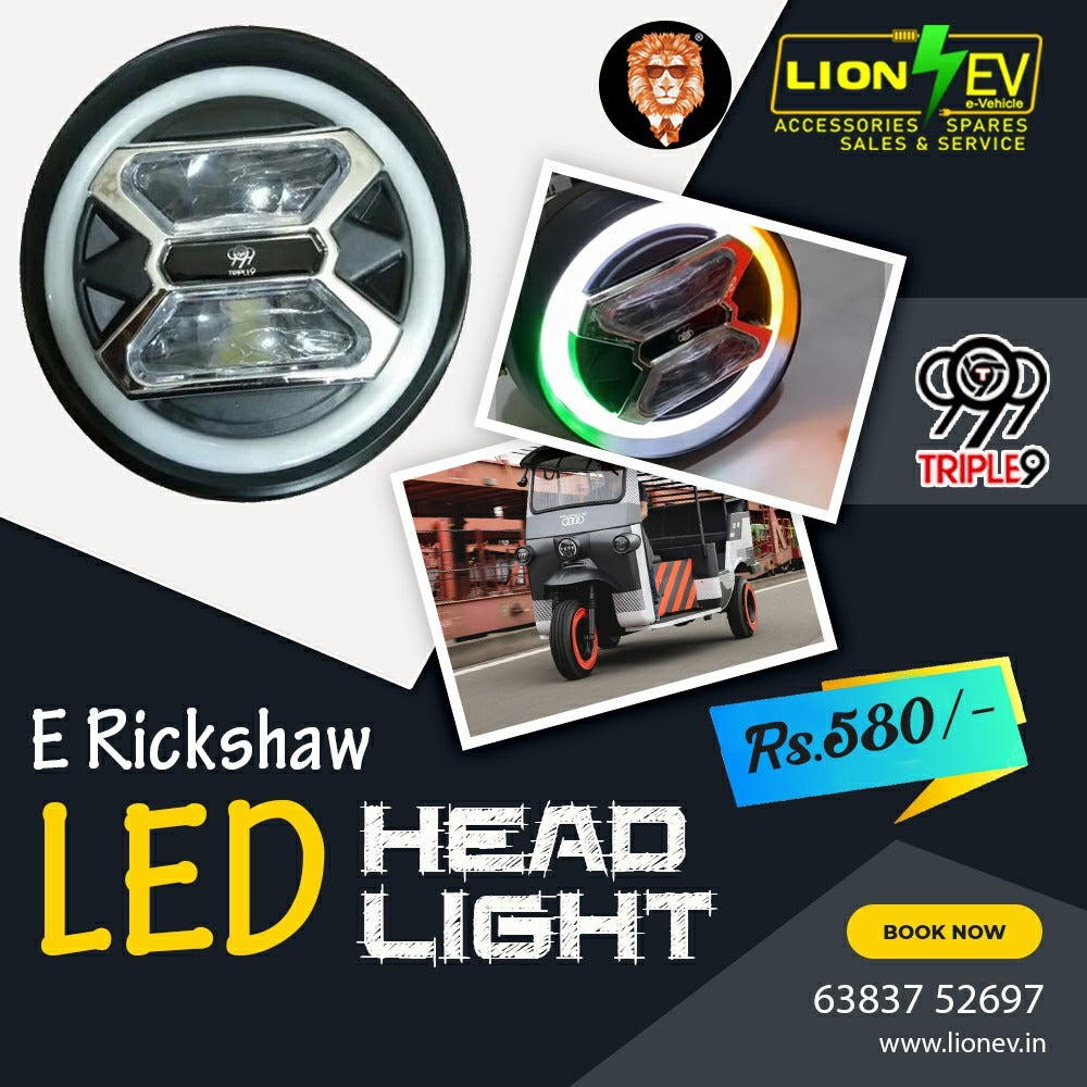 Buy Triple9 E-Rickshaw Led Head Light in good price – lionev