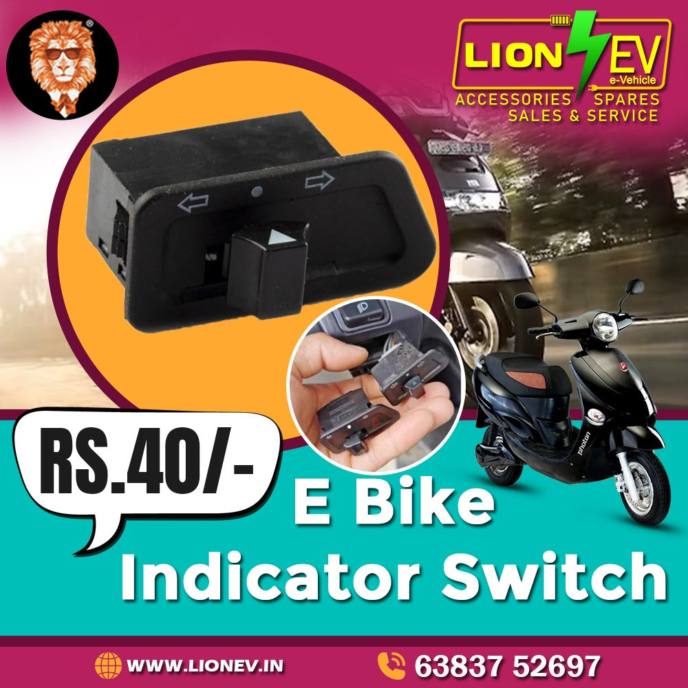 Lion EV Universal Electric Bike & Scooter Switch (Indicator, Dim/Dip, – Lion Electric Vehicle ...