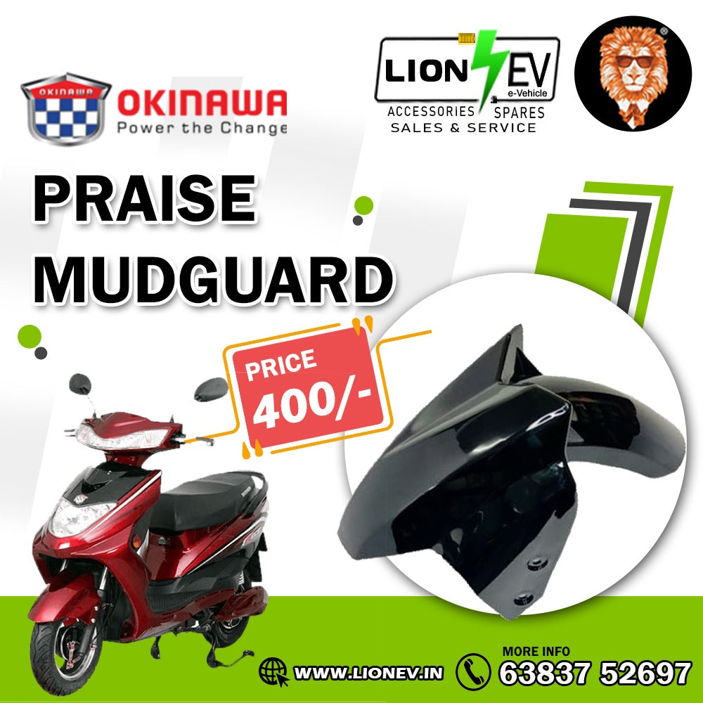 Okinawa Praise & Praise Pro Rear Mudguard | Just ₹400 – Lion Electric Vehicle Spare Parts (EV)